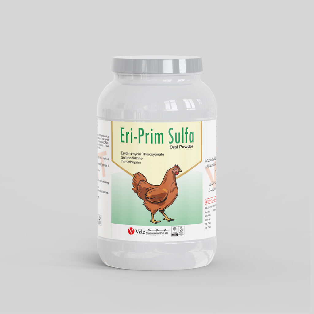 ERI-Prim Sulfa Oral Powder – Vetz Pharmaceutical (Pvt).Ltd