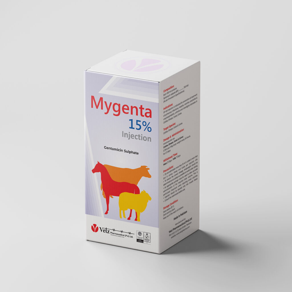 Mygenta 15% Injection – Vetz Pharmaceutical (Pvt).Ltd